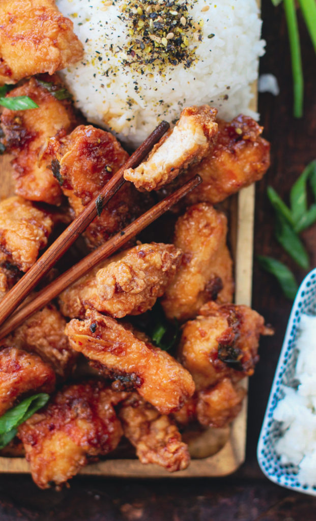 Hawaiian Fried Garlic Chicken - Soul&Streusel