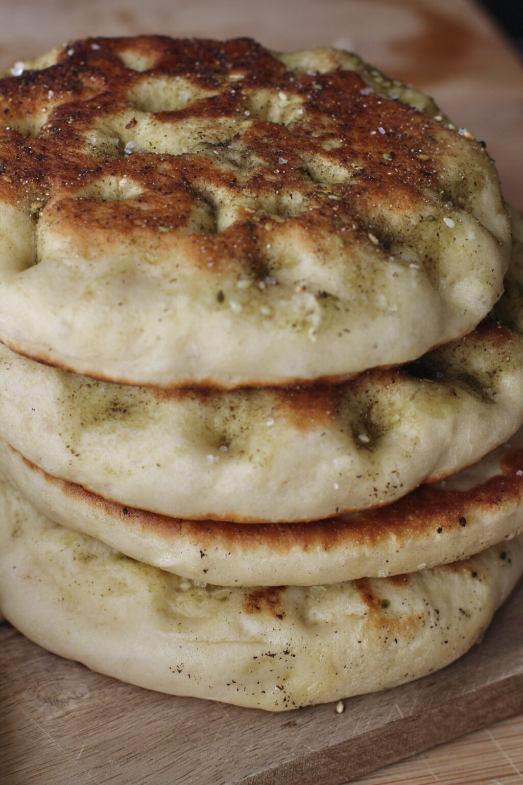 Turkish Pide(with olive oil and zaatar) - Soul&Streusel