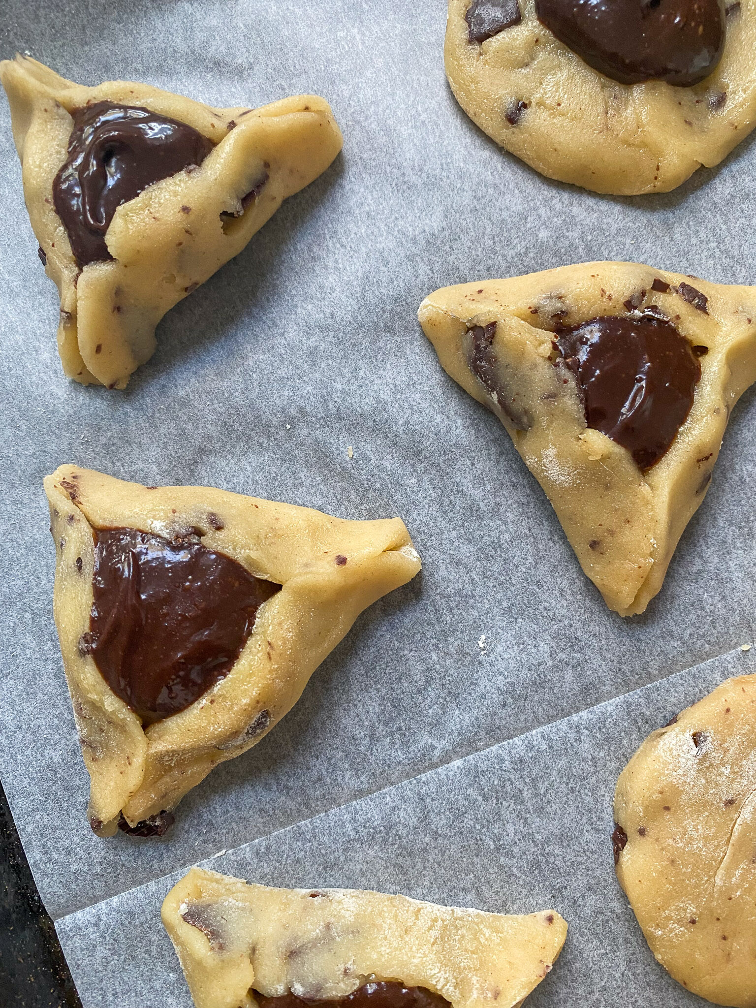 Chocolate Fudge Brownie Hamentashen - Soul&Streusel