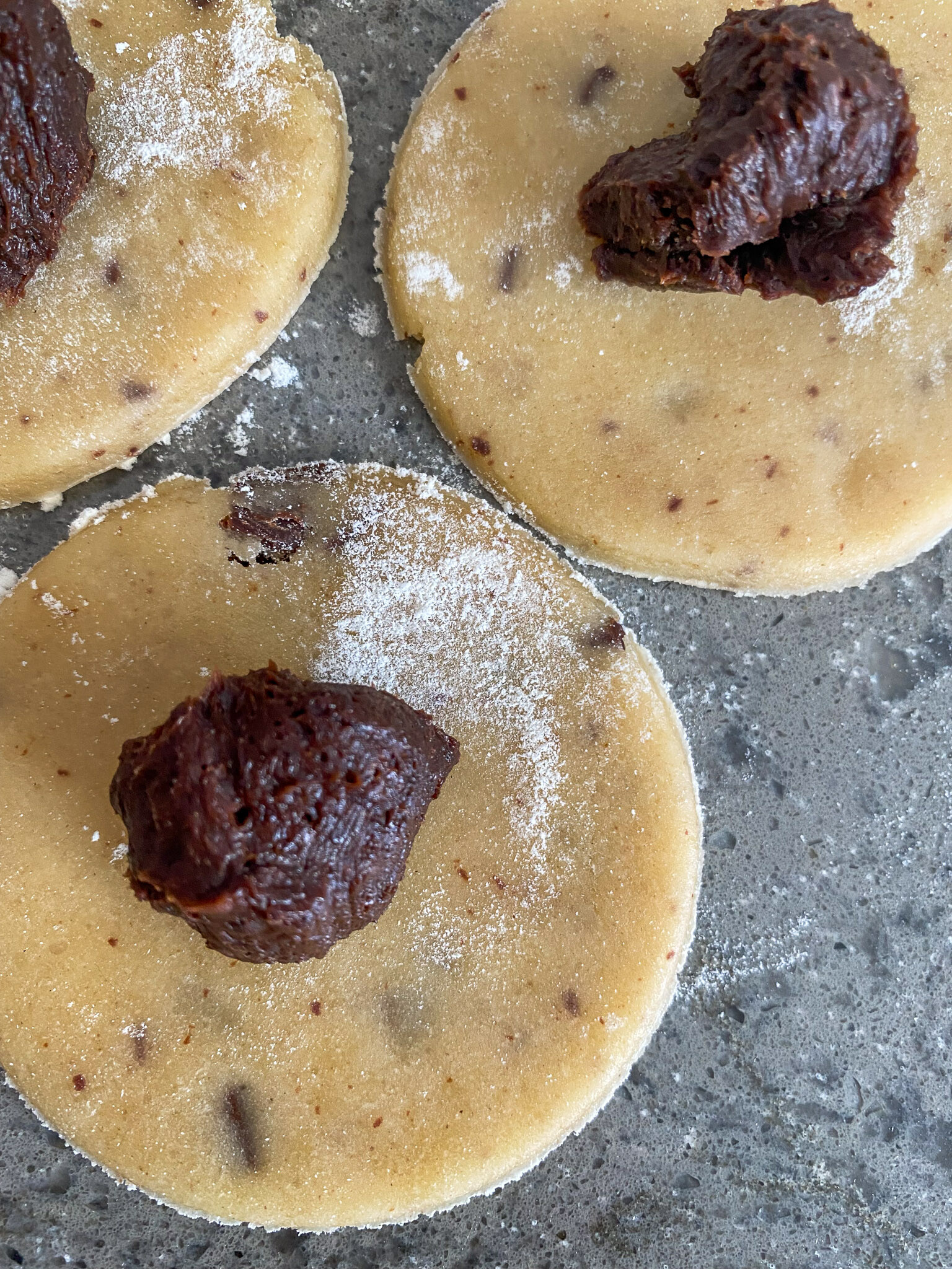 Chocolate Fudge Brownie Hamentashen - Soul&Streusel